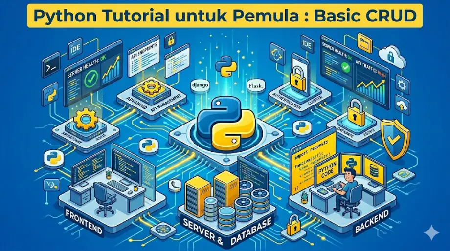 LAPANTIGADOTCOM - Python Tutorial untuk Pemula : Basic CRUD - Lapantiga